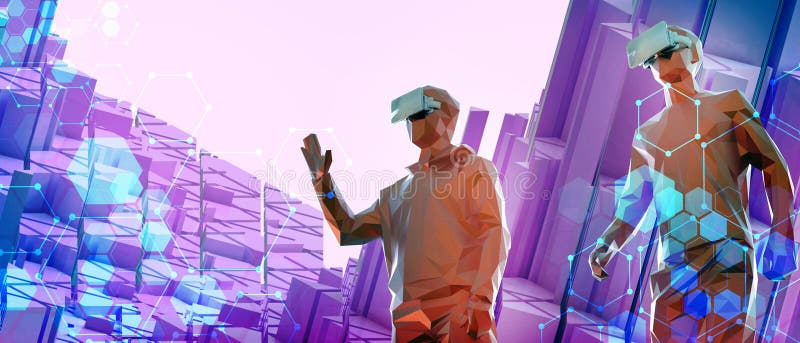 Creative Abstract Background. Technology Metaverse Digital for ...