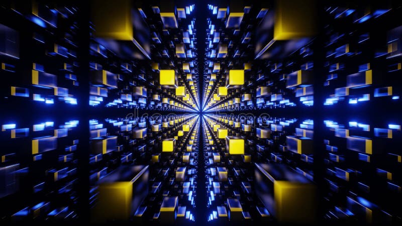 Abstract Cubic Dimension Background VJ Loop with Rotation Stock Video ...