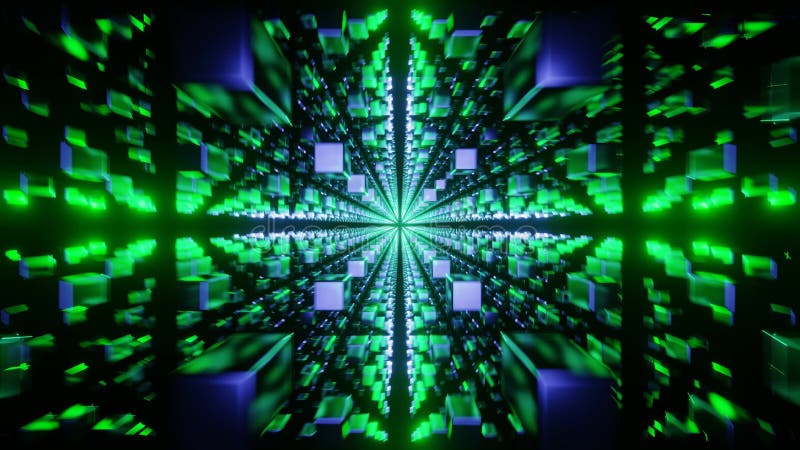 Abstract Cubic Dimension Background VJ Loop with Rotation Stock Video ...