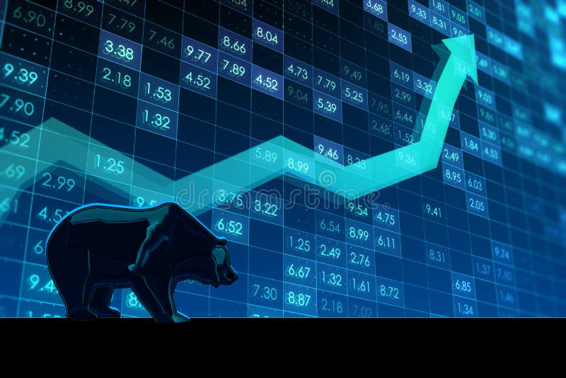 Creative Abstract Bearish Forex Chart on Texture. Stock Market Exchange ...