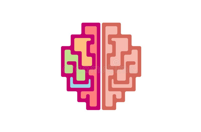 Memory Human Brain Logo stock vector. Illustration of code - 111477916