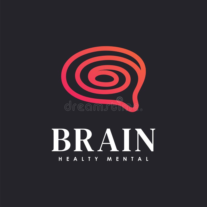 Creative Abstract Brain or Mental Health Logo Vector Stock Vector ...