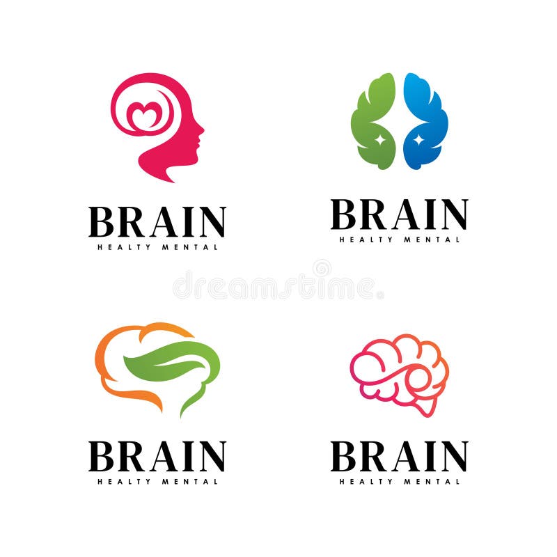 Creative Abstract Brain or Mental Health Logo Vector Stock Vector ...