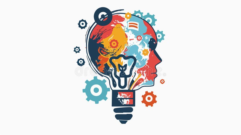 Creative Abstract Brainstorming Vector Concept Illustration Stock ...