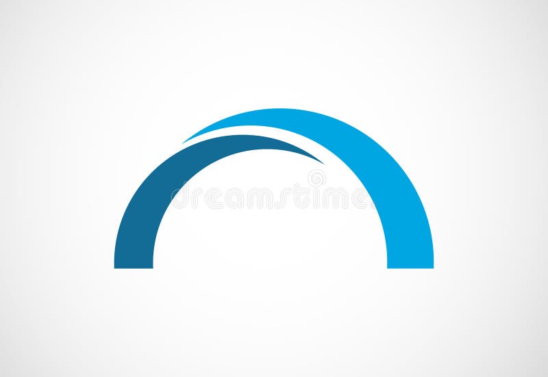 Creative Abstract Bridge Logo Design, Vector Illustration Stock ...