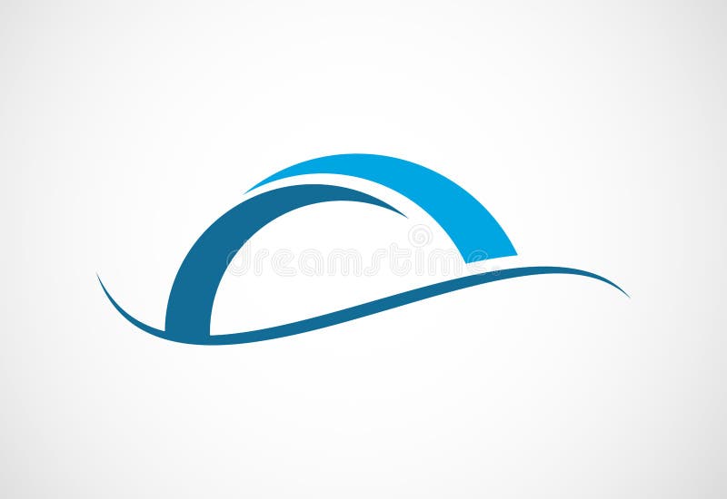 Creative Abstract Bridge Logo Design, Vector Illustration Stock ...