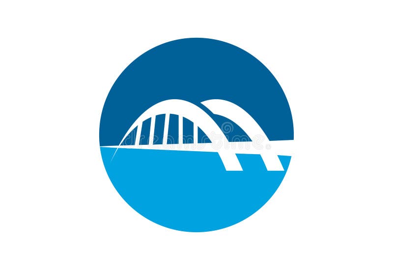 Creative Abstract Bridge Logo Design, Vector Illustration Stock ...