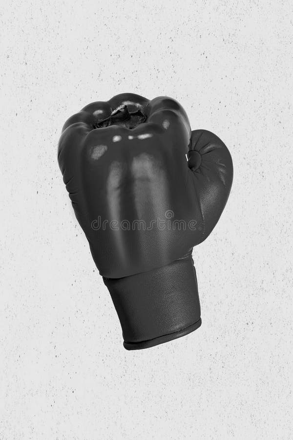 Creative Abstract Collage Template Graphics Image of Red Pepper Boxing ...