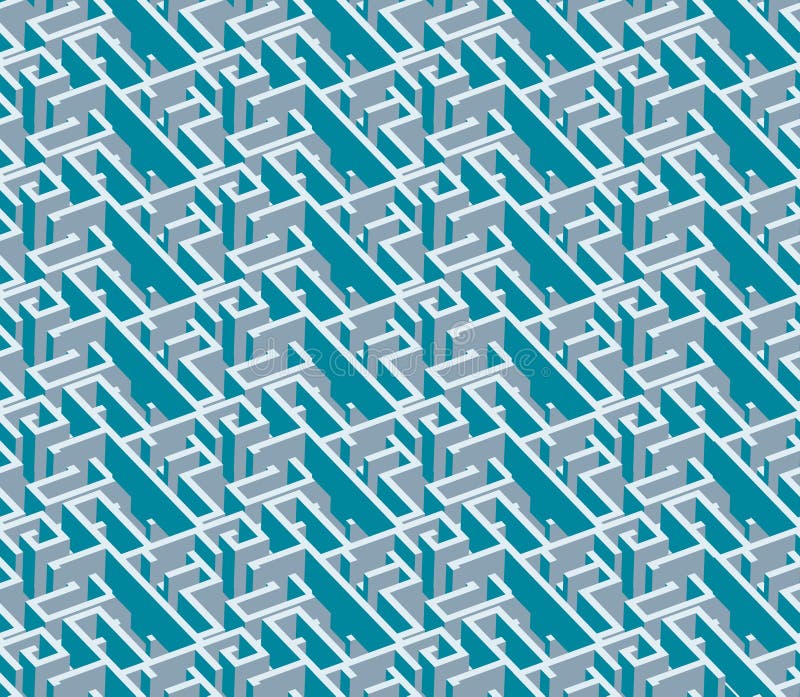 Creative Abstract Colorful Labyrinth Seamless Stock Vector ...