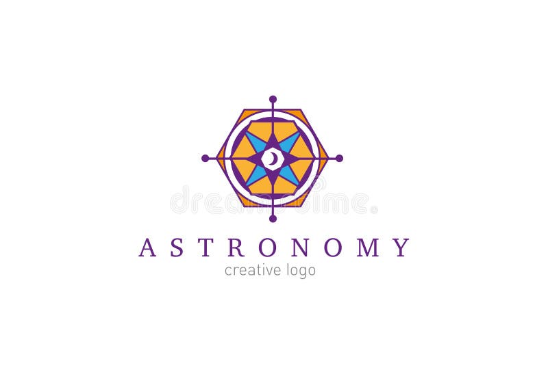 Creative, Abstract, Colorful Logo on Astronomy Stock Vector ...