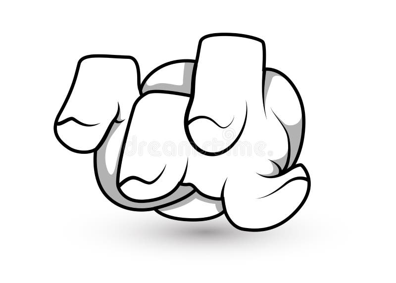 Thumb Pin Cartoon Illustration Hand Drawn Animation