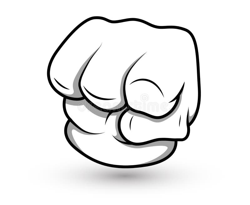 Cartoon Punch- Vector Illustration Stock Vector - Illustration of fist ...