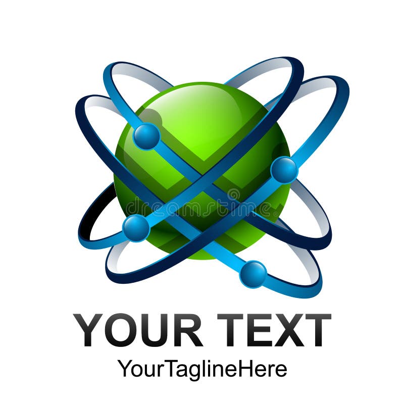 Creative Abstract 3d Orbit Sphere Vector Logo Design Template Element ...