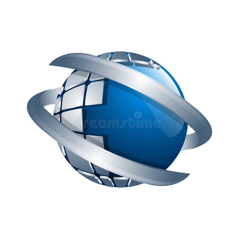 3d Pixel Sphere.Vector Illustration. Stock Vector - Illustration of ...