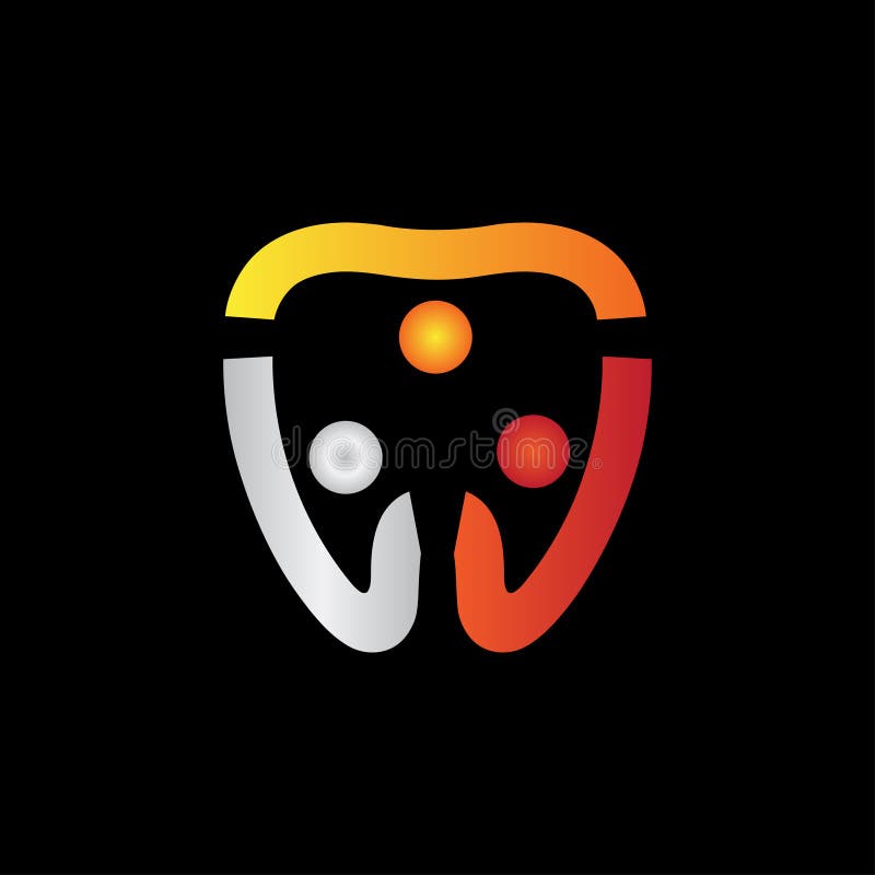 Creative Abstract Dental Tooth Logo Vector Stock Vector - Illustration ...