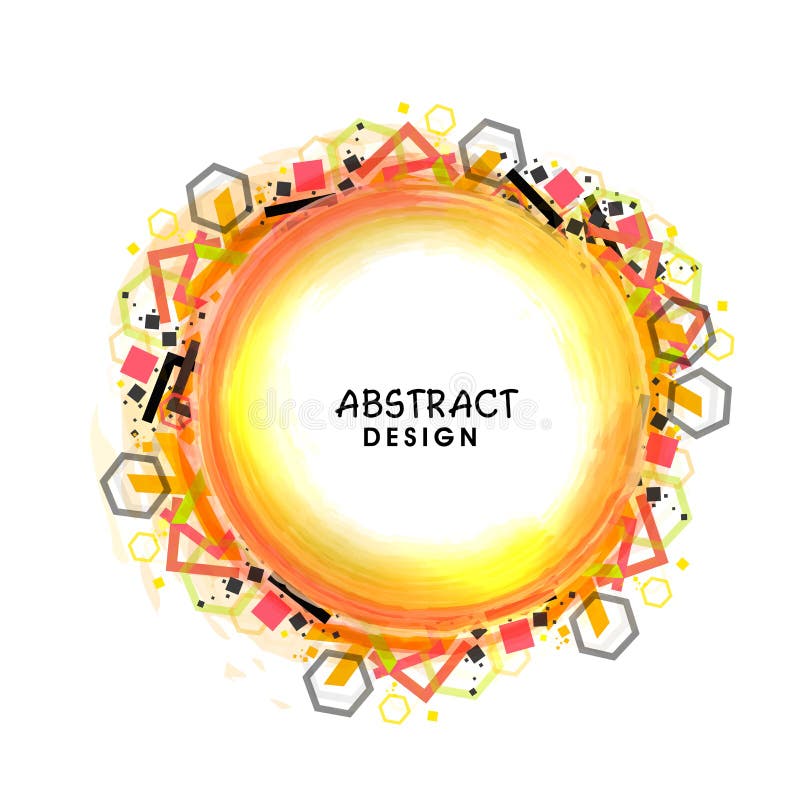 Creative Abstract Design Frame. Stock Illustration - Illustration of ...