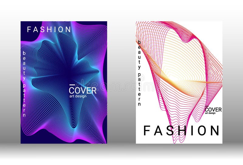 Creative Abstract Design with Smooth Gradient Waves Stock Illustration ...