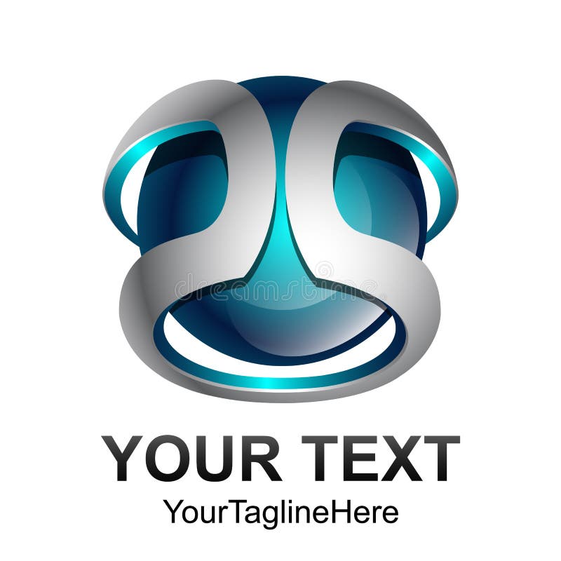 Creative Abstract Digital Sphere Technology Vector Logo Design T Stock ...
