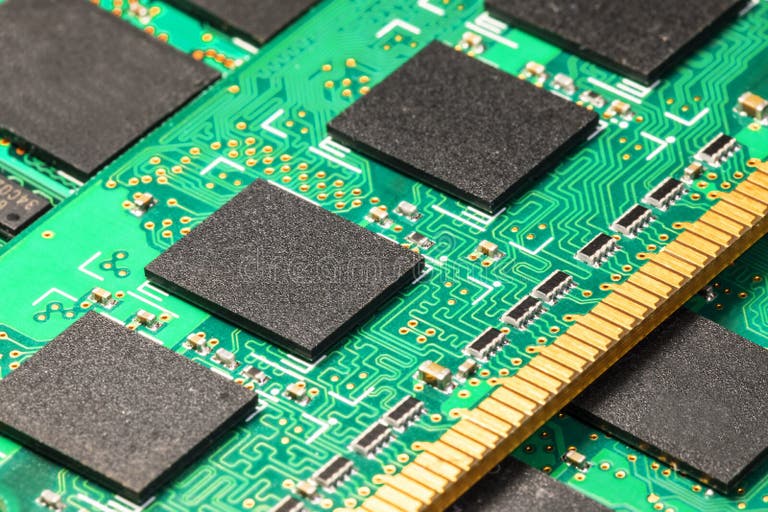 Computer DRAM Memory Modules Stock Photo - Image of chip, mainboard ...