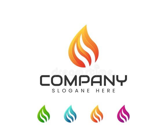 Creative Abstract Fire Logos. Fire Flame Logo Design Vector. Hot Logo ...