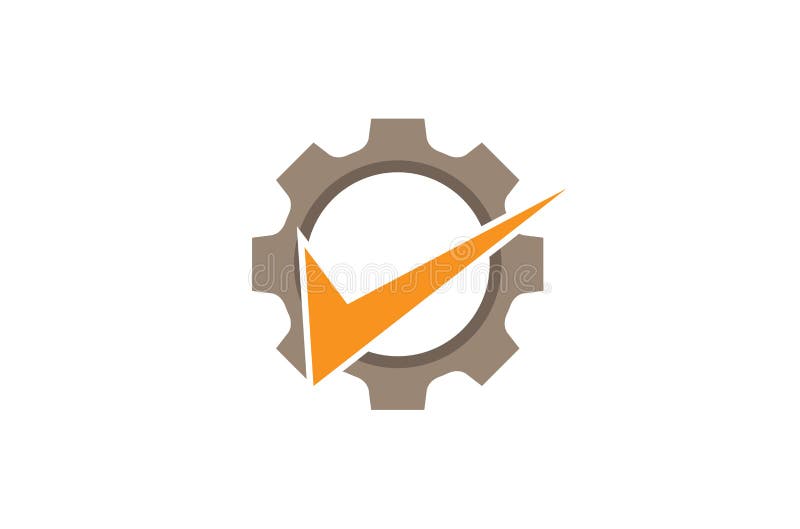 Abstract Gear Wheel Pattern on Orange Technology Background EP.19 Stock ...
