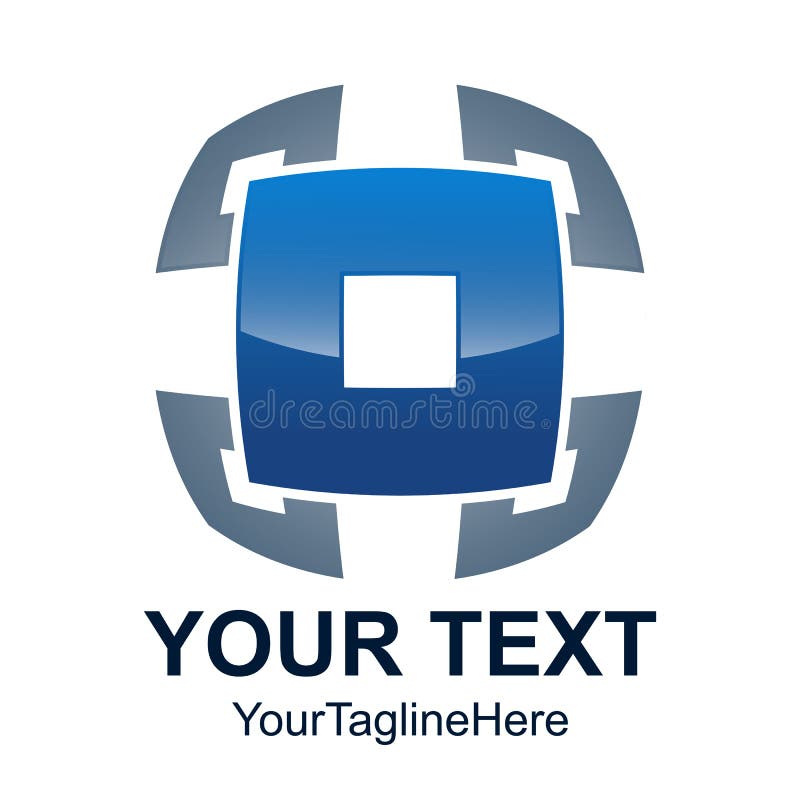 Creative Abstract Geometric Square Vector Logo Design Template E Stock ...