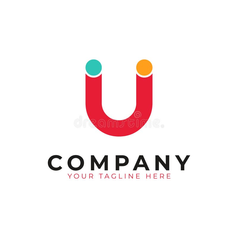 Creative Abstract Initial Letter U Logo. Colorful Rounded Line with ...