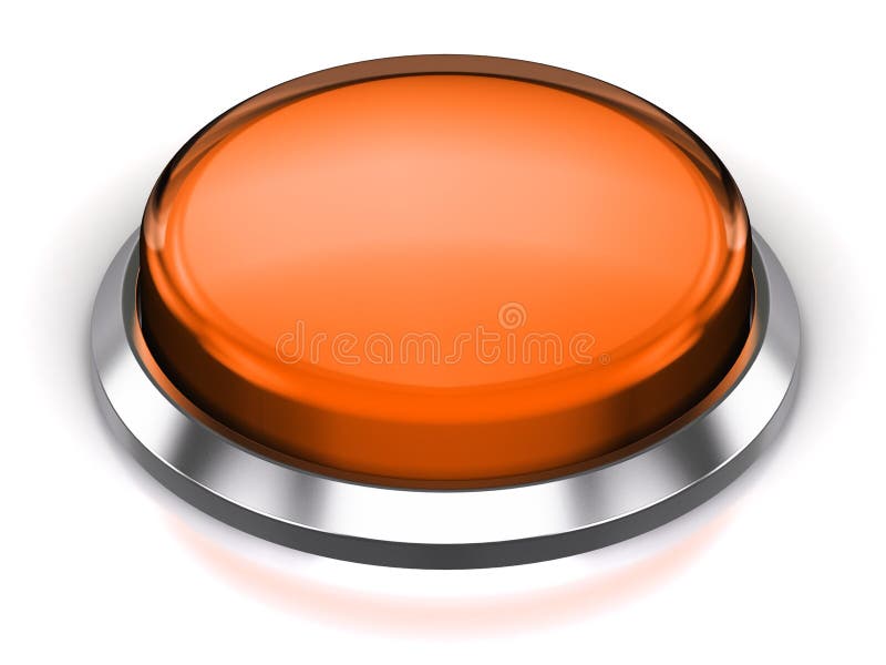Orange round button stock illustration. Illustration of design - 101829789