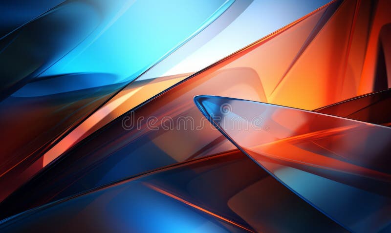 Creative Abstract Modern Glass Background with Bold Shapes and Elements ...