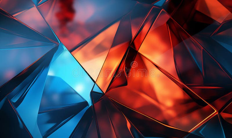 Creative Abstract Modern Glass Background with Bold Shapes and Elements ...