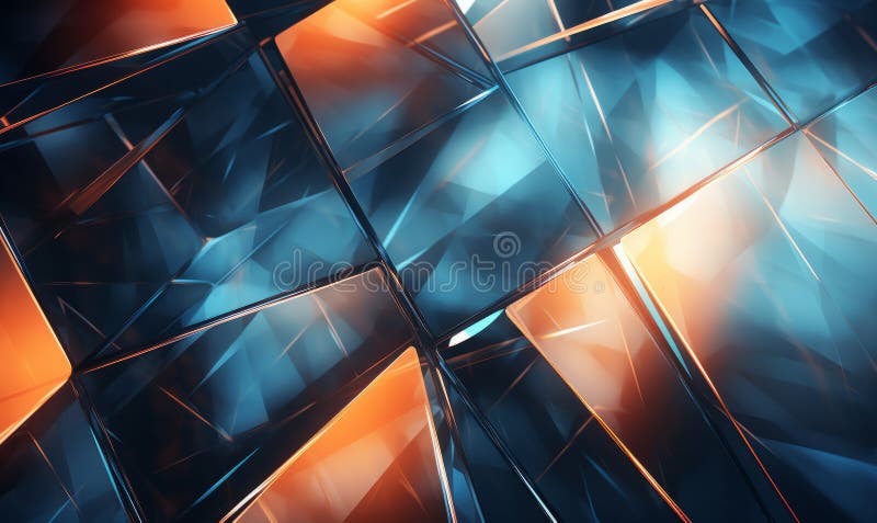 Creative Abstract Modern Glass Background with Bold Shapes and Elements ...