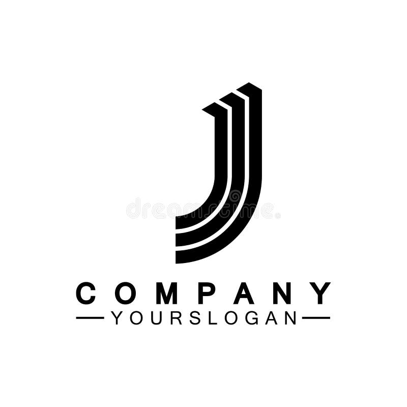 Creative Abstract Monogram Letter J Logo Icon Design Stock Vector ...