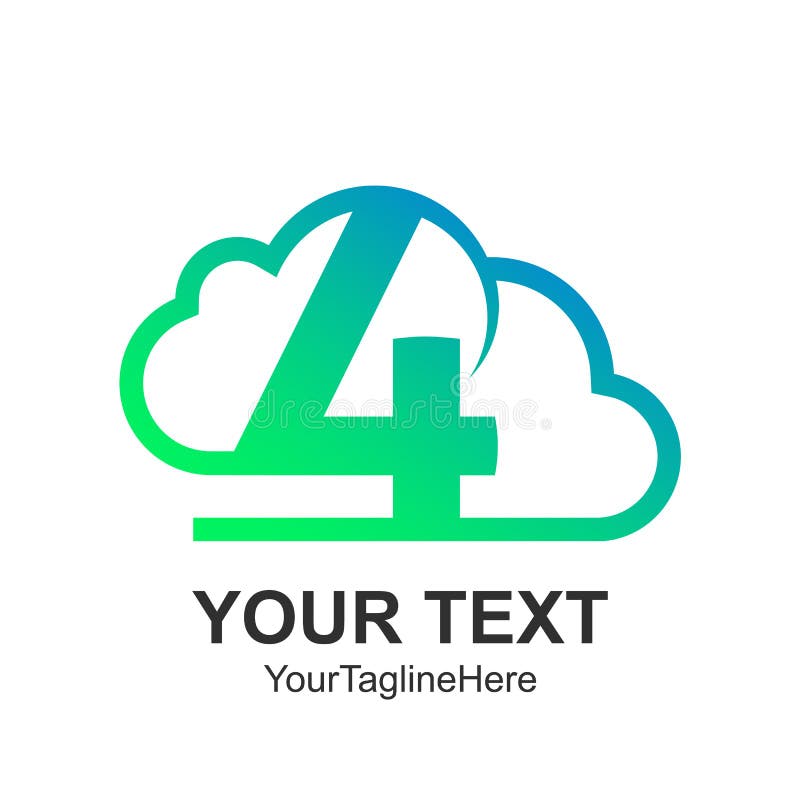 Number One Logo Templates. Two Colors Graphic Number One Logo Te Stock ...