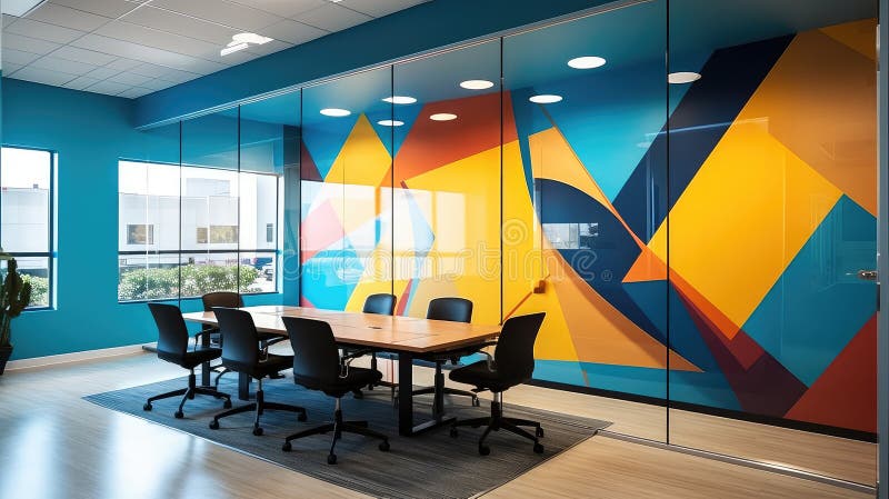 Creative Abstract Office Background Stock Photo - Image of sleek ...