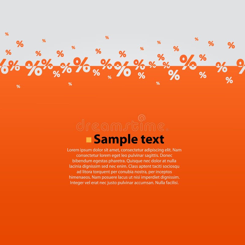 Orange 3d Percent Symbol Isolated on White Background Stock ...