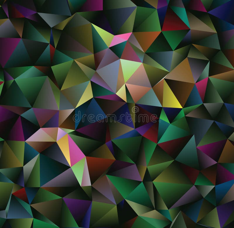 Creative Abstract Polygon Illustration. Vector Clip Art. Stock Vector ...