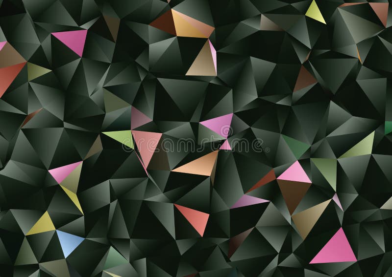 Creative Abstract Polygon Illustration. Vector Clip Art. Stock Vector ...