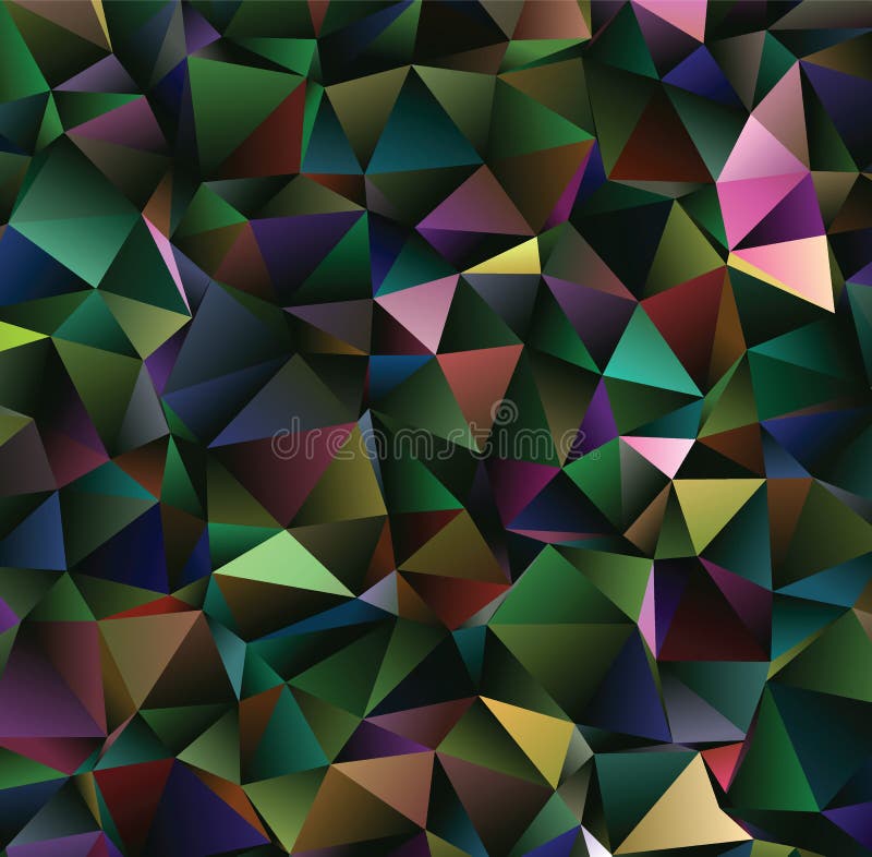 Creative Abstract Polygon Illustration. Vector Clip Art. Stock Vector ...