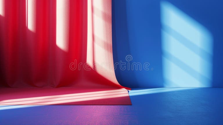 Abstract Red and Blue Modern Backdrop with Shadows Stock Photo - Image ...