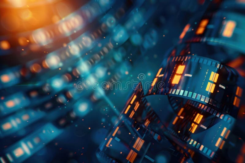 Creative Abstract Representation of Movie Production Equipment in ...