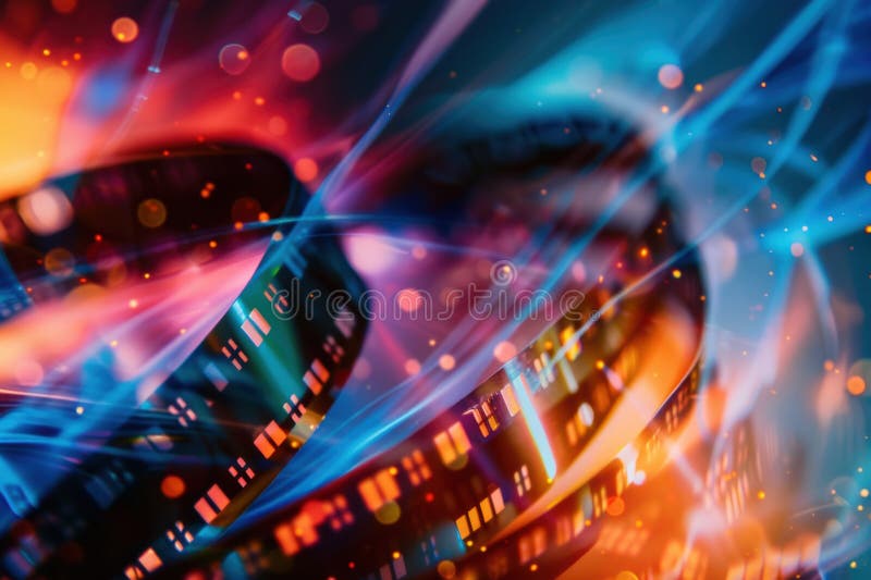 Creative Abstract Representation of Movie Production Equipment in ...