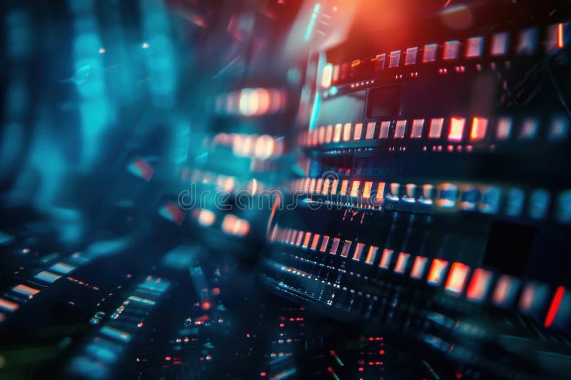 Creative Abstract Representation of Movie Production Equipment in ...