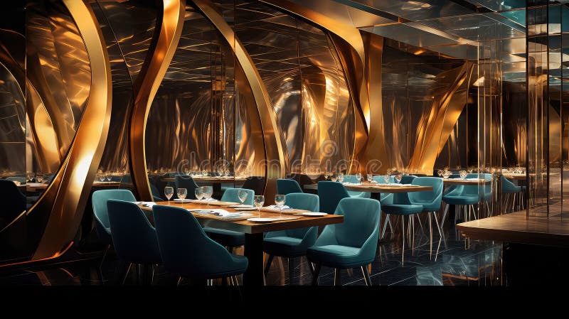 Creative Abstract Restaurant Background Stock Illustration ...