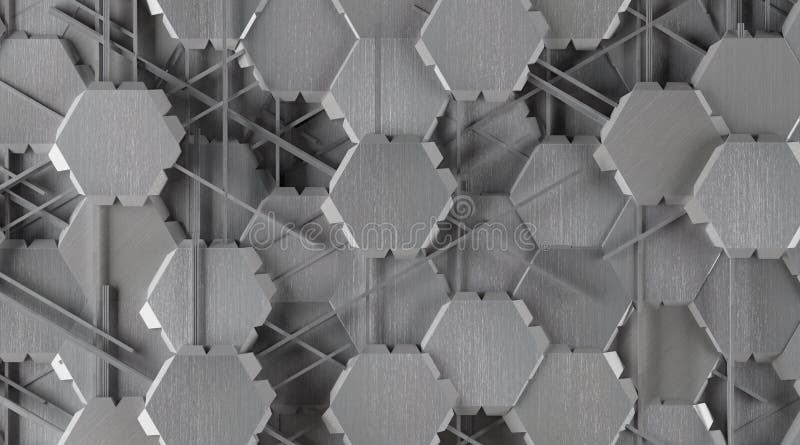 Creative Abstract Shape Aluminum Background Stock Image - Image of ...