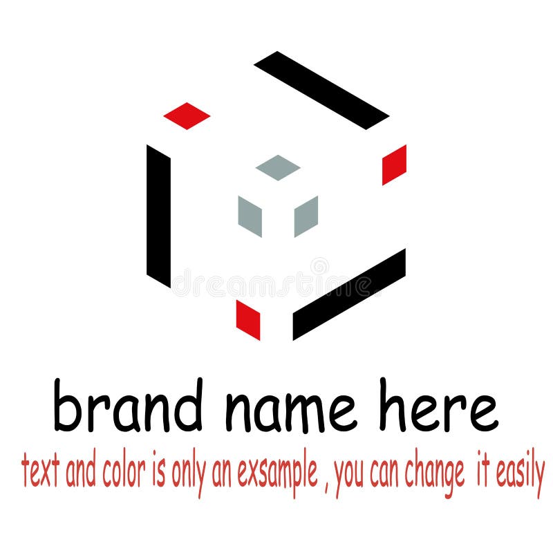 Creative Abstract Square Logo Stock Vector - Illustration of background ...