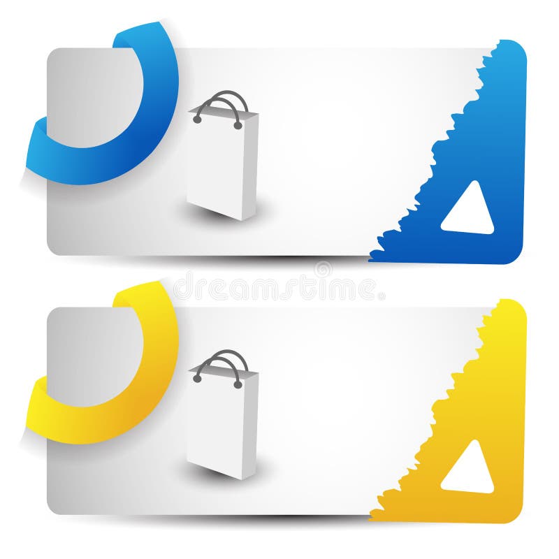 Creative, Abstract Standard Size Web Banner or Headers for Ads Stock ...