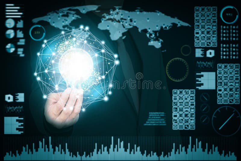 Creative Abstract Technology Background, Innovative, Idea and ...