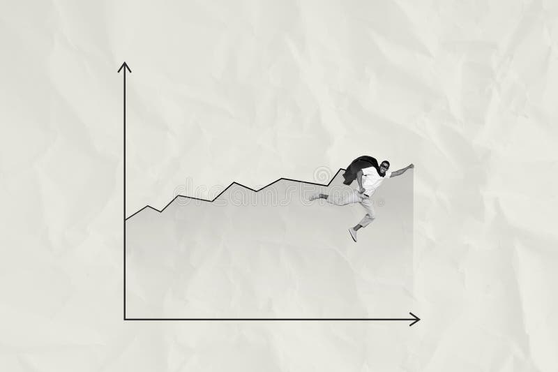 Creative Abstract Template Collage of Flying Superhero Costume ...