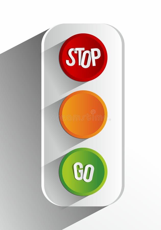 Creative Abstract Traffic Lights Stock Vector - Illustration of signal ...
