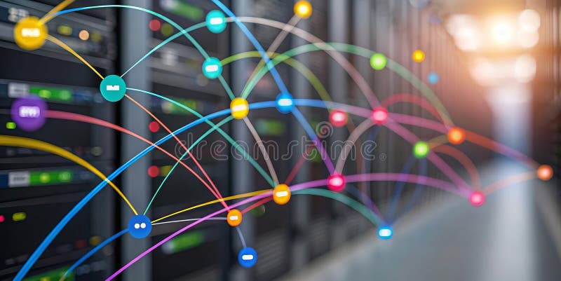 Creative Abstract Visualization of Digital Marketing Concepts with ...